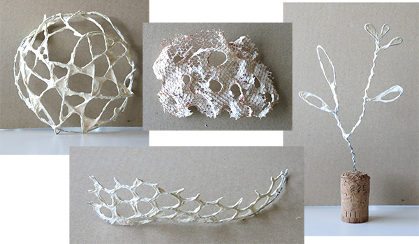 Paper pulp dipping | Tactual Textiles by Claire