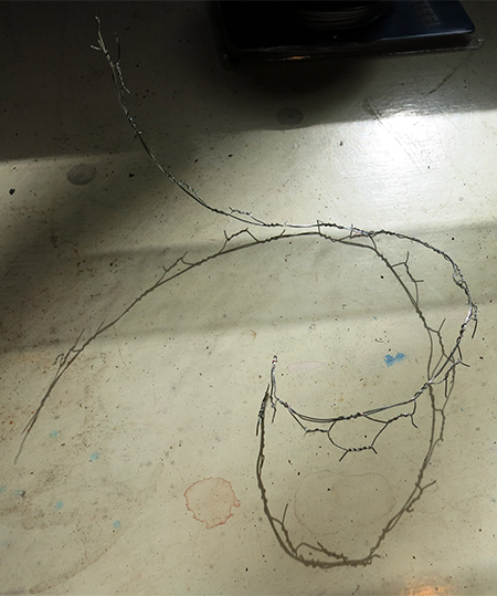 Paper pulp dipping | Tactual Textiles by Claire