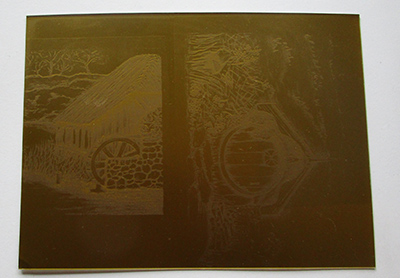 Etching: Hobbiton – preparation | Tactual Textiles by Claire