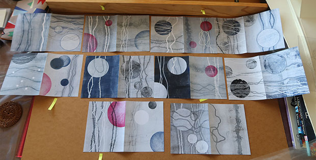 Monoprinting shapes – Part 2 | Tactual Textiles by Claire