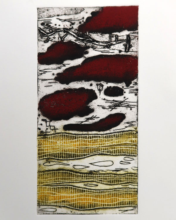 Revisiting a collagraph – Tactual Textiles by Claire