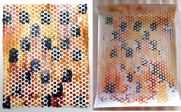 Bubble packaging printing | Tactual Textiles by Claire