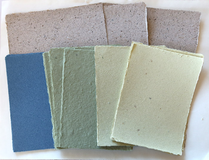 New handmade paper – Tactual Textiles by Claire