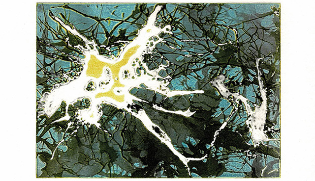 Exploring viscosity printing | Tactual Textiles by Claire