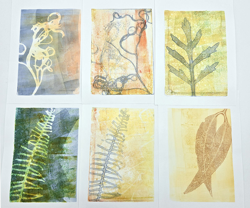Exploring monoprints and monotypes – Tactual Textiles by Claire
