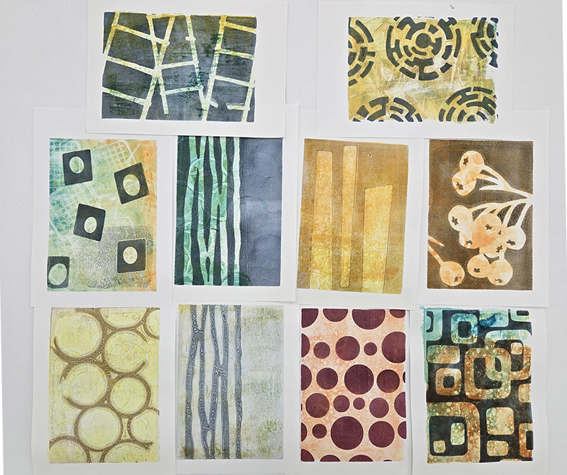 Exploring monoprints and monotypes – Tactual Textiles by Claire